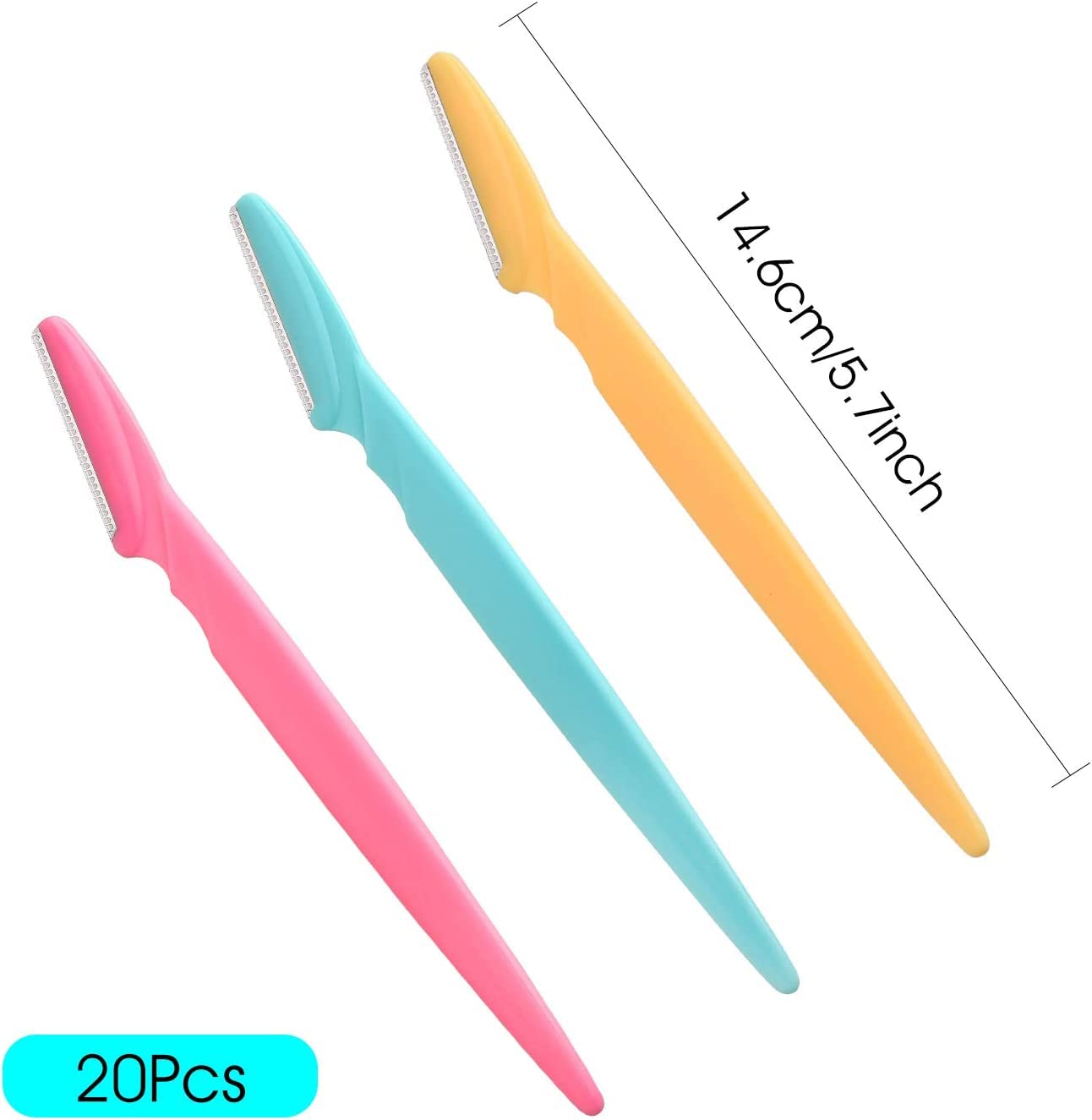30Pcs Eyebrow Razor and Face Razor for Women, Shaper Shavers Trimmers for Women and Men Face Hair Removers Multipurpose Exfoliating