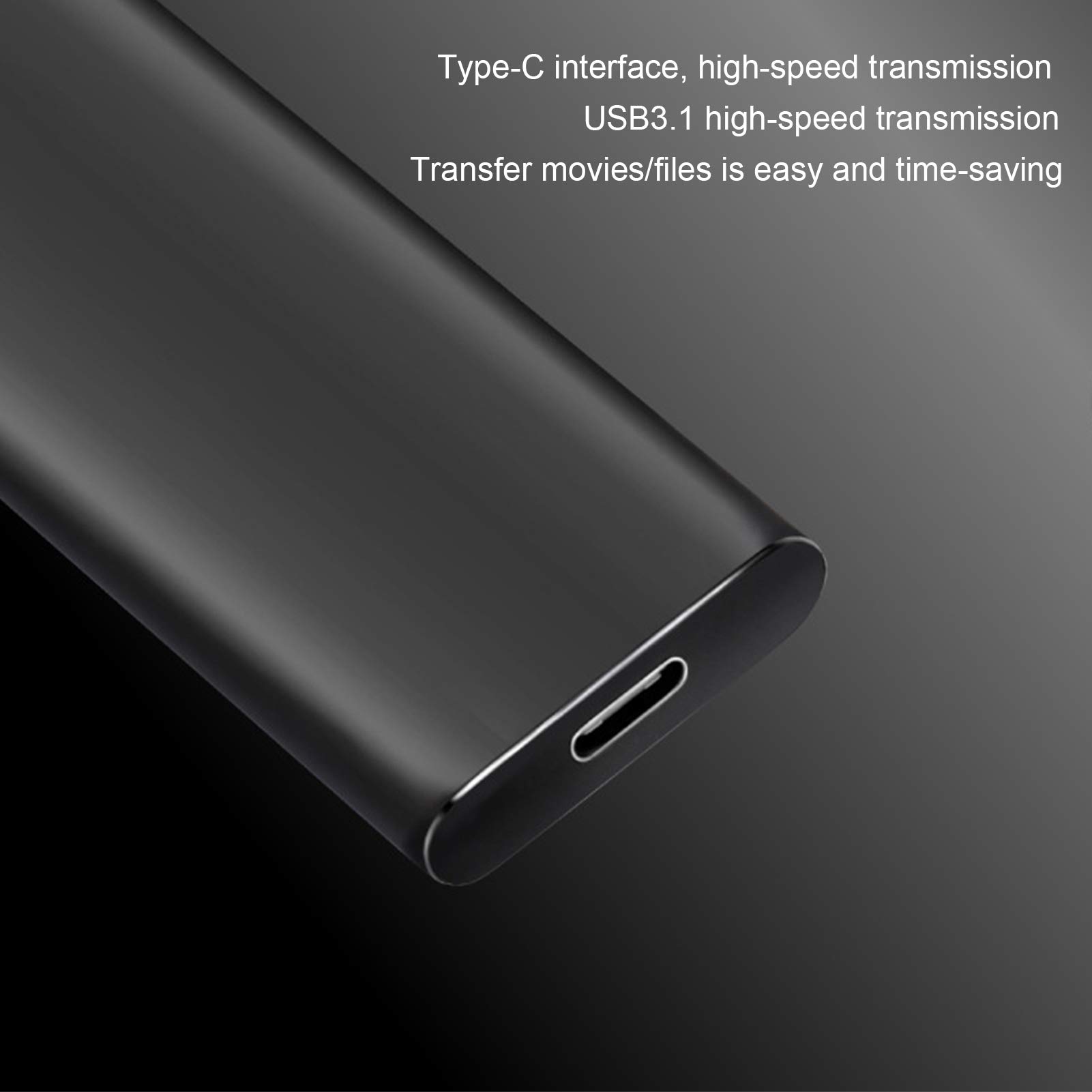 wendeekun Aluminum Portable External Solid State Drive SSD Hard Shell, Solid State Drive M.2 to USB3.1 NVME Key Adapter M2 SSD Hard Shell Computer Accessories,Sturdy and Wear-Resistant