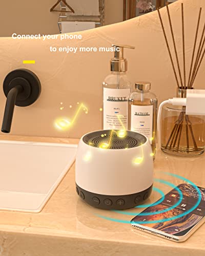elesories White Noise Machine, Sound Machine with13 Non Looping Natural Soothing Sounds for Adults Baby Sleeping, Also Be Used as a Multifunctional Speaker for Home, Office Privacy | Nursery | Travelā¦