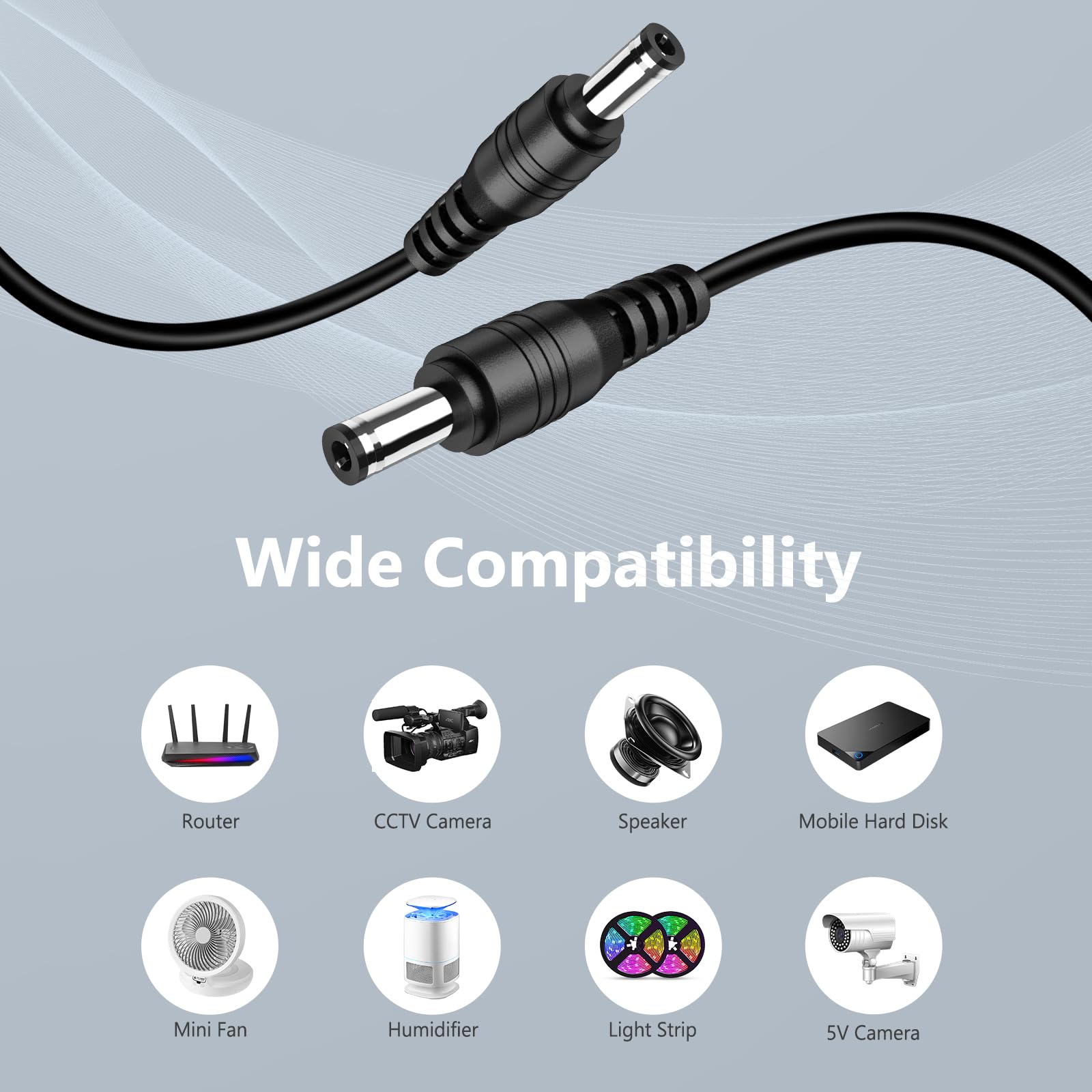 Waysse 5V 2A Power Adapter, 5V 2A Power Supply Adapter, 5V 2A AC Adapter 100V-240V AC Power Adapter Wall Charger for TV Box, Camera, Speaker,Router & More DC 5V Devices