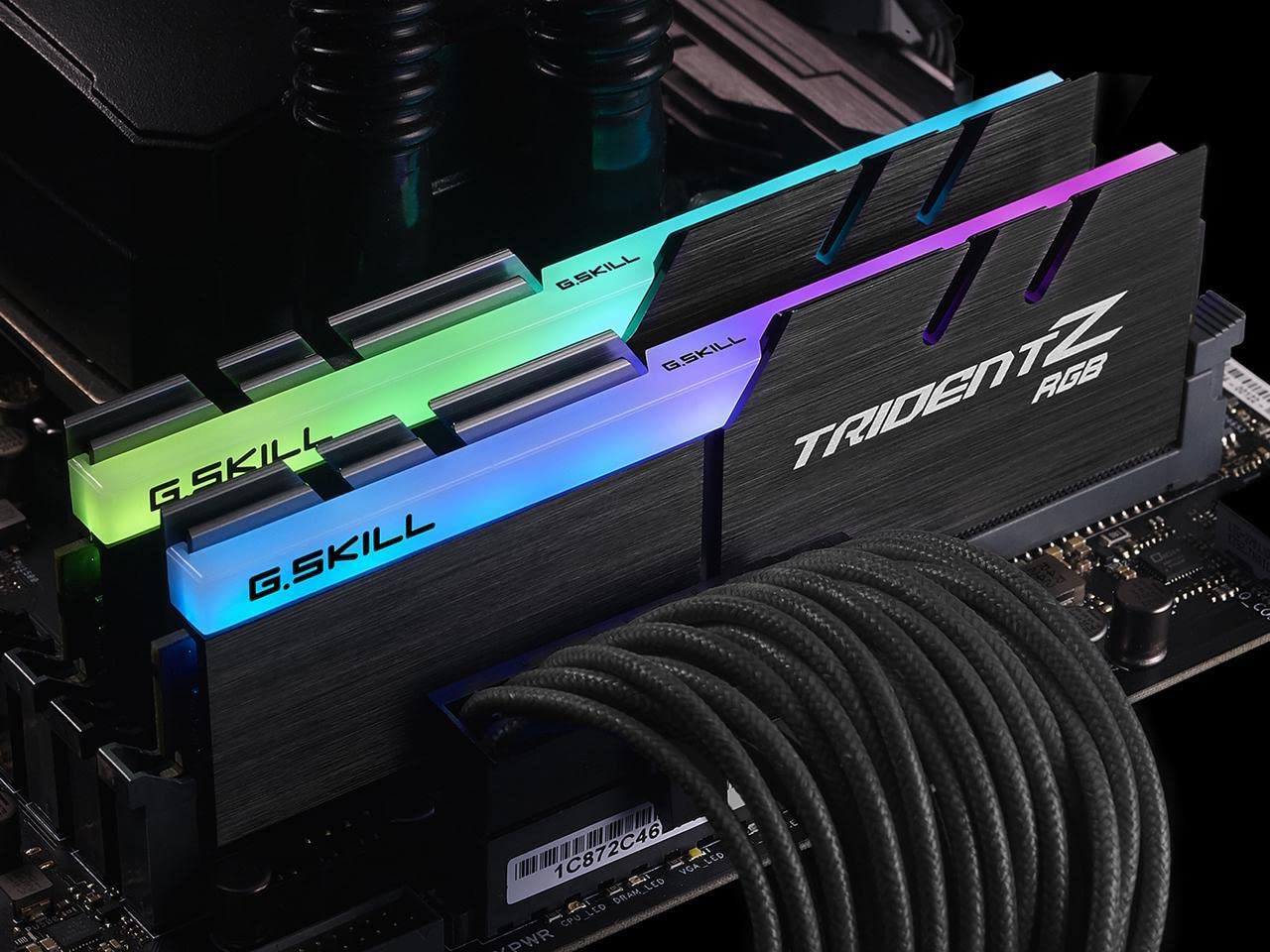 G.SKILL TridentZ RGB Series 32GB (2 x 16GB) 288-Pin DDR4 SDRAM DDR4 3200 (PC4 25600) Desktop Memory Model F4-3200C16D-32GTZRX