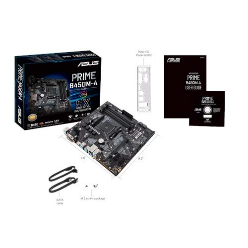 Asus Prime Tuf AMD B450 Micro ATX DDR4-SDRAM Motherboard