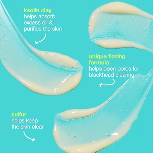 Dermalogica Clear Start Blackhead Clearing Fizz Mask (1.7 Fl Oz) Purifying Pore Cleansing Mask with Kaolin Clay and Sulfur - Absorbs Excess Oil To Purify Skin