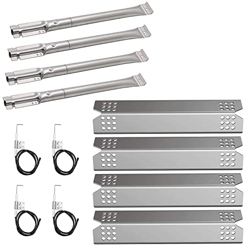 Criditpid Grill Replacement Parts for Kitchenaid 720-0745B 720-0745 720-0733A 720-0745A 720-0733, Grill Burner Heat Plate Shield Igniter Electrode for Jenn-Air 720-0720 Grill Models.