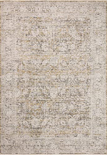 Loloi Amber Lewis Alie Collection ALE-05 Gold/Beige 5'-3'' x 7'-9'', .13'' Pile Height, Area Rug