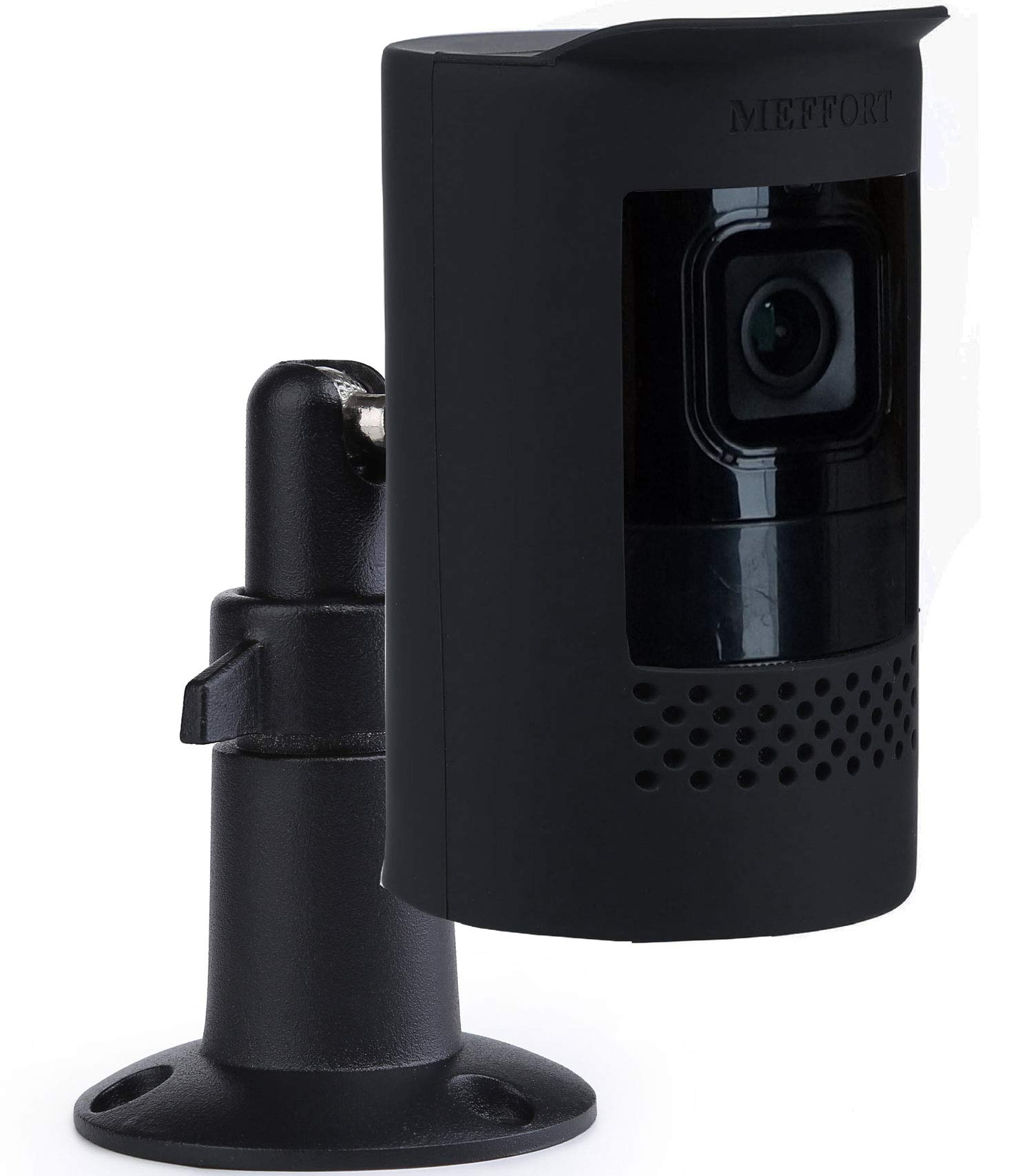 Metal 360 Degree Adjustable Security Weatherproof Indoor Outdoor Wall Mount Compatible with Ring Stick Up Wyze Cam Pan Arlo Camera and More - Black (2 Pack)