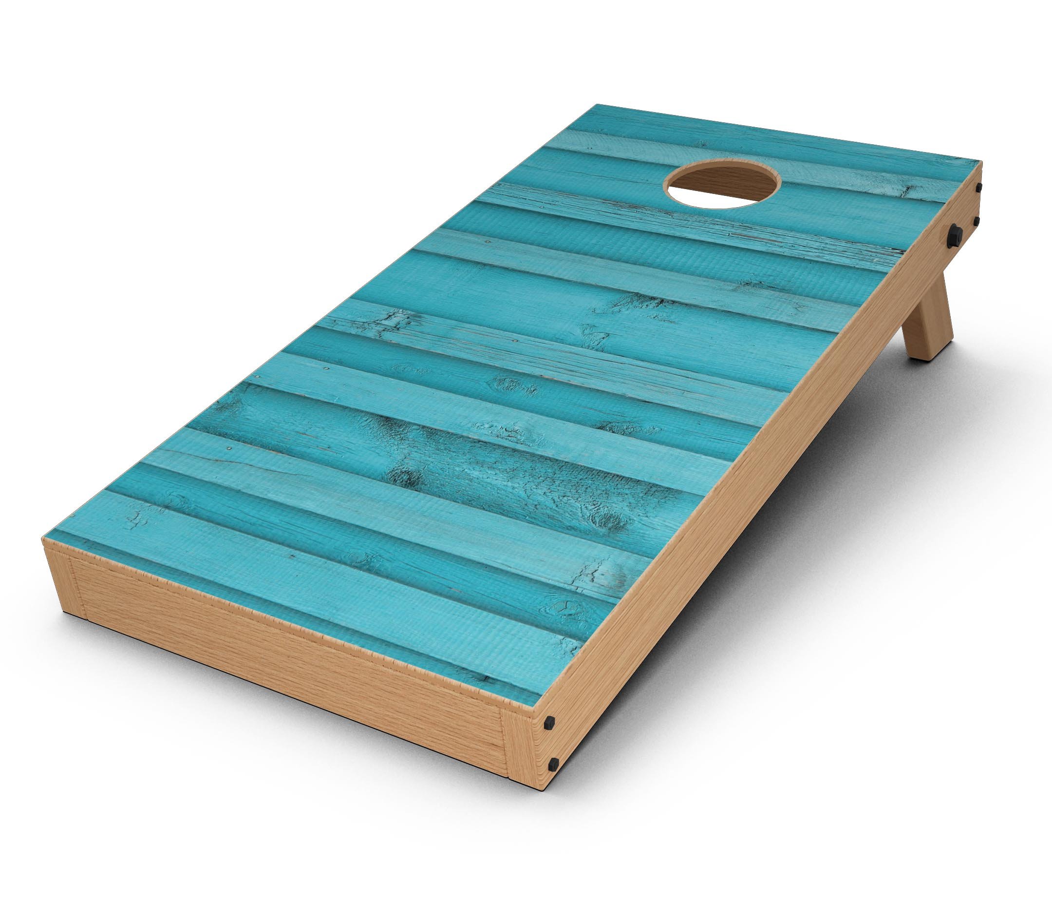 Design Skinz Wood Skin Set for Cornhole (Skin Only) - Signature Blue Wood Planks