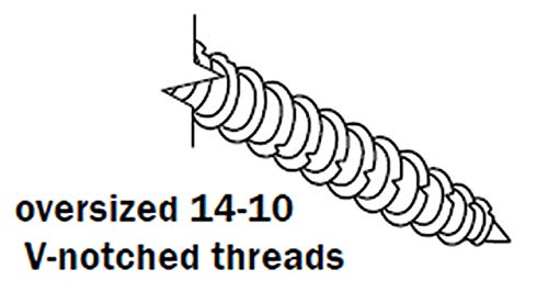 Female Panelmate Screw Anchors - Bag of 25 Anchors 1/4 x 2-5/8"