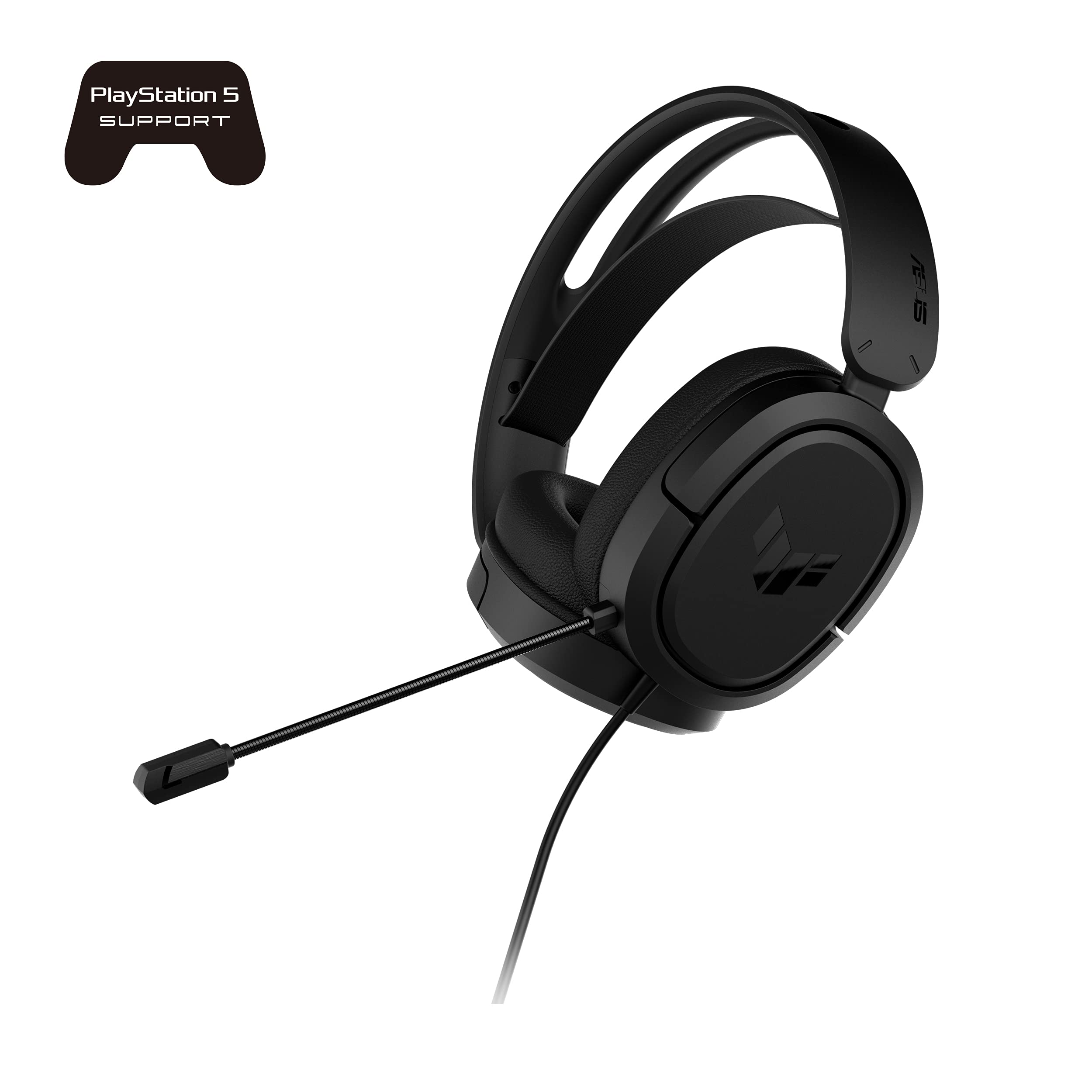 ASUS TUF Gaming H1 Wired Headset | Discord Certified Mic, 7.1 Surround Sound, 40mm Drivers, 3.5mm, Lightweight, for PC, Switch, PS4, PS5, Xbox One, Xbox Series X | S, and Mobile Devices โ Black