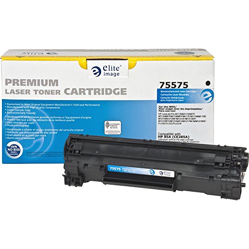 Elite Image 75575 Reman Toner Cartridge Replacement for Hp 85A (Ce285a) Black