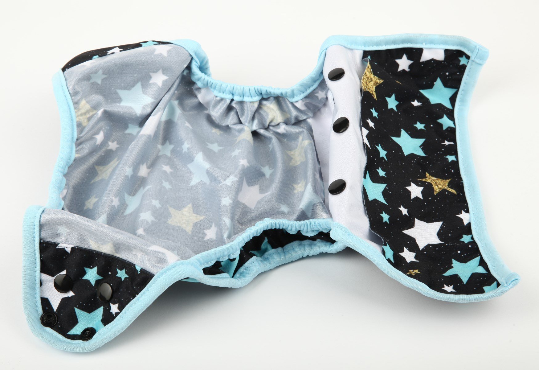 Sigzagor Baby Cloth Diaper Cover Nappy One Size 8lbs to 36lbs for Boys (Stars)