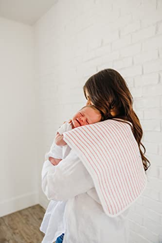 Copper Pearl Baby Burp Cloth Large 21''x10'' Size Premium Absorbent Triple Layer 3-Pack Gift Set “Slugger