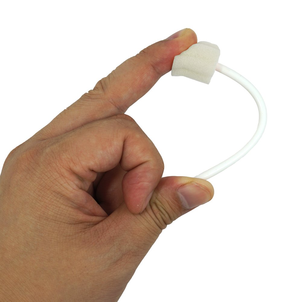 MUNKCARE Oral Mouth Swabs Sponge- Untreated and Unflavored for Baby & Elderly Oral Cleaning White 150 Counts