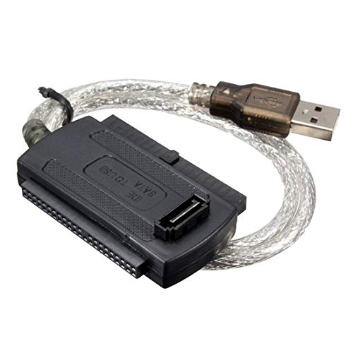 USB 2.0 Male to IDE SATA Adapter Converter Hard Drive Adapter for PC 2.5" 3.5" HDD Hard Drive liuqiangmeiguo (Cable Length : Other)