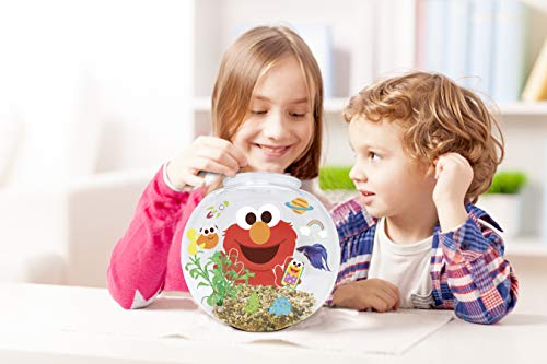 Penn-Plax Officially Licensed Sesame Street Elmo’s World Fish Bowl Kit – Great Way to Teach Young Beginners How to Maintain and Take Care of an Aquarium