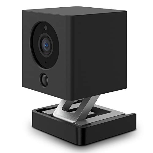 VOMENC Silicone Case for Wyze Cam Wyze Cam V2-Quick Wall Bracket Included-Scratch Protection Cover-Extra Protection for Wyze Camera (1PACK, Black)