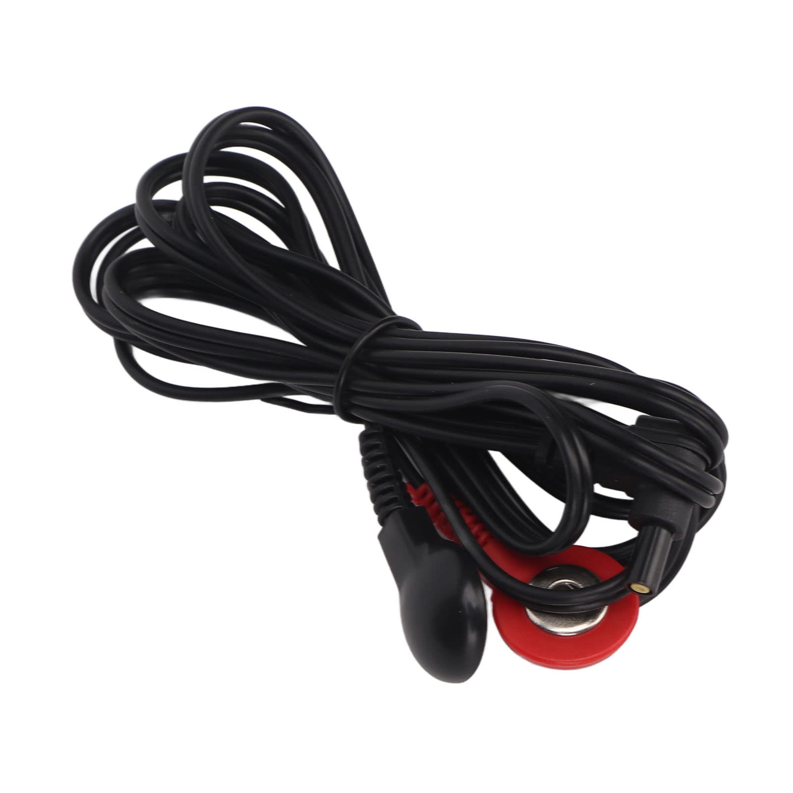 5pcs Black Electrode Wire 2.35mm Plug Electrode Wire for TENS Machine Digital Treatment Machine 4.9ft