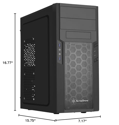 SilverStone Technology PS13B ATX Tower Computer Case with 2 X 5.25 Bays PS13B-x