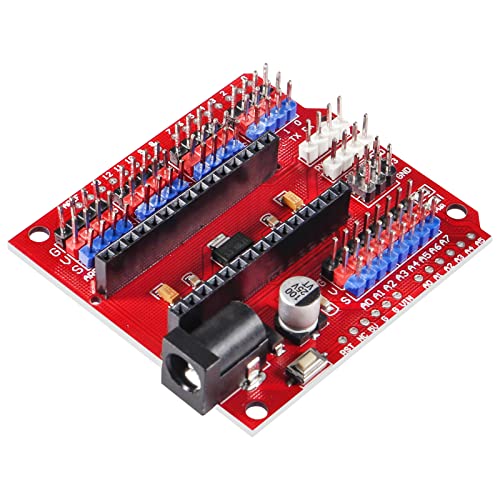 8Pcs Nano I/O Expansion Sensor Shield IO Prototype Nano Controller Board I2C PWM Interface 3.3V Compatible with Arduino