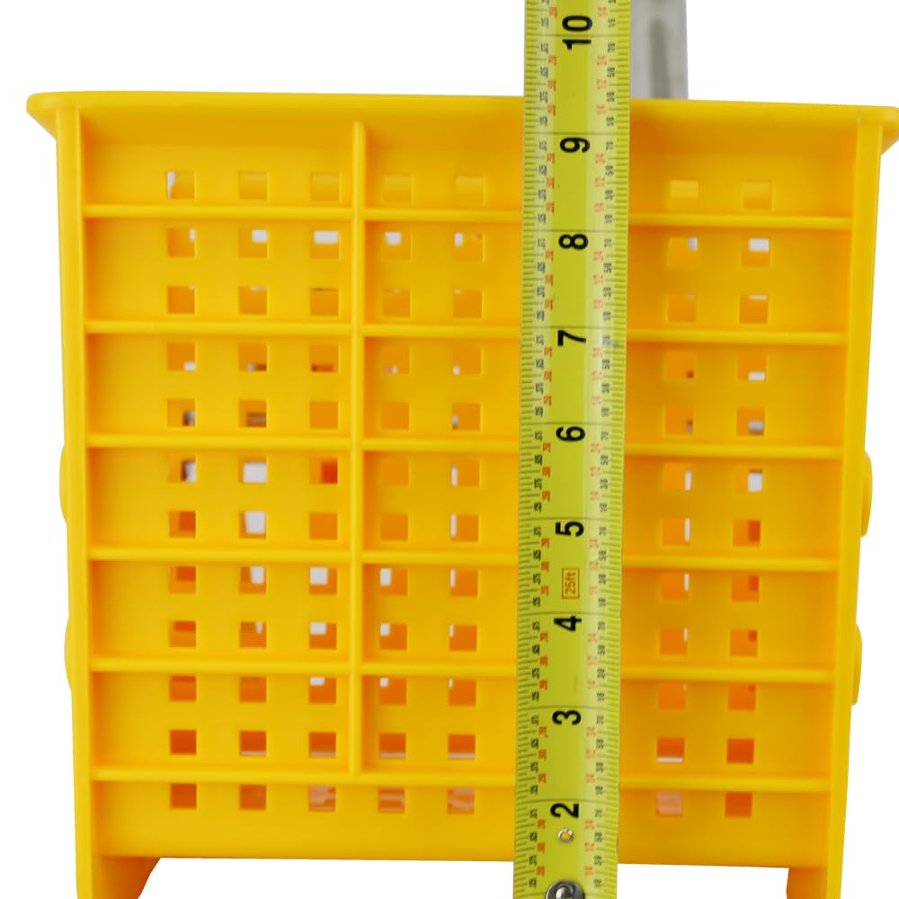 20L Rolling Janitorial Cleaning Mop Bucket Commercial Restaurant with Down Press Wringer