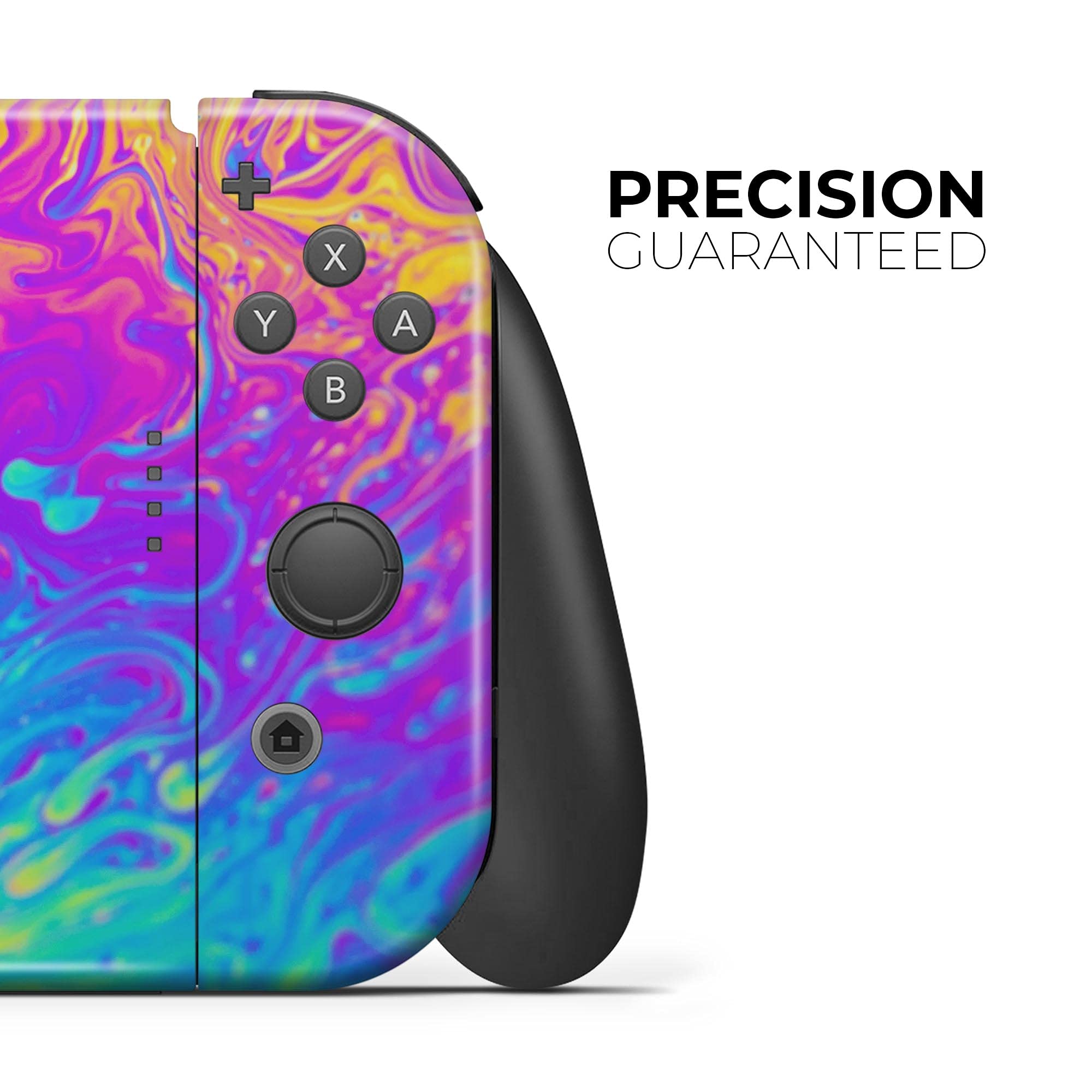 Design Skinz Compatible with Nintendo Switch Console Bundle Skin Decal Protective Scratch-Resistant Removable Vinyl Wrap Cover - Neon Color Fushion V2
