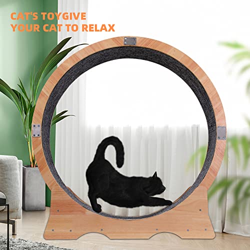 Cat Wheel, Cat Treadmill, Exercise Wheel, Cute Cat Furniture, Pet Toy, Cat Toy, Cats Loss Weight Device (Medium)