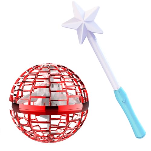 ATHLERIA Pro Hand Operated Drone with Magic Controller for Kids Adults - Hand Controlled Helicopter Flying Ball with 360° Rotating and RGB Lights - Mini Drone Interactive Toys Indoor Outdoor