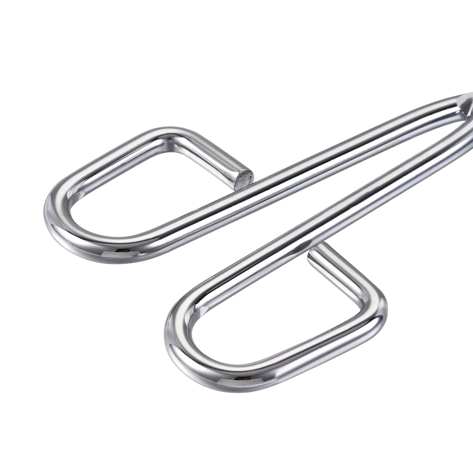 uxcell Lab Beaker Tongs Stainless Steel Chrome Plated 10-inch Opens Up to 200mm Width Blue