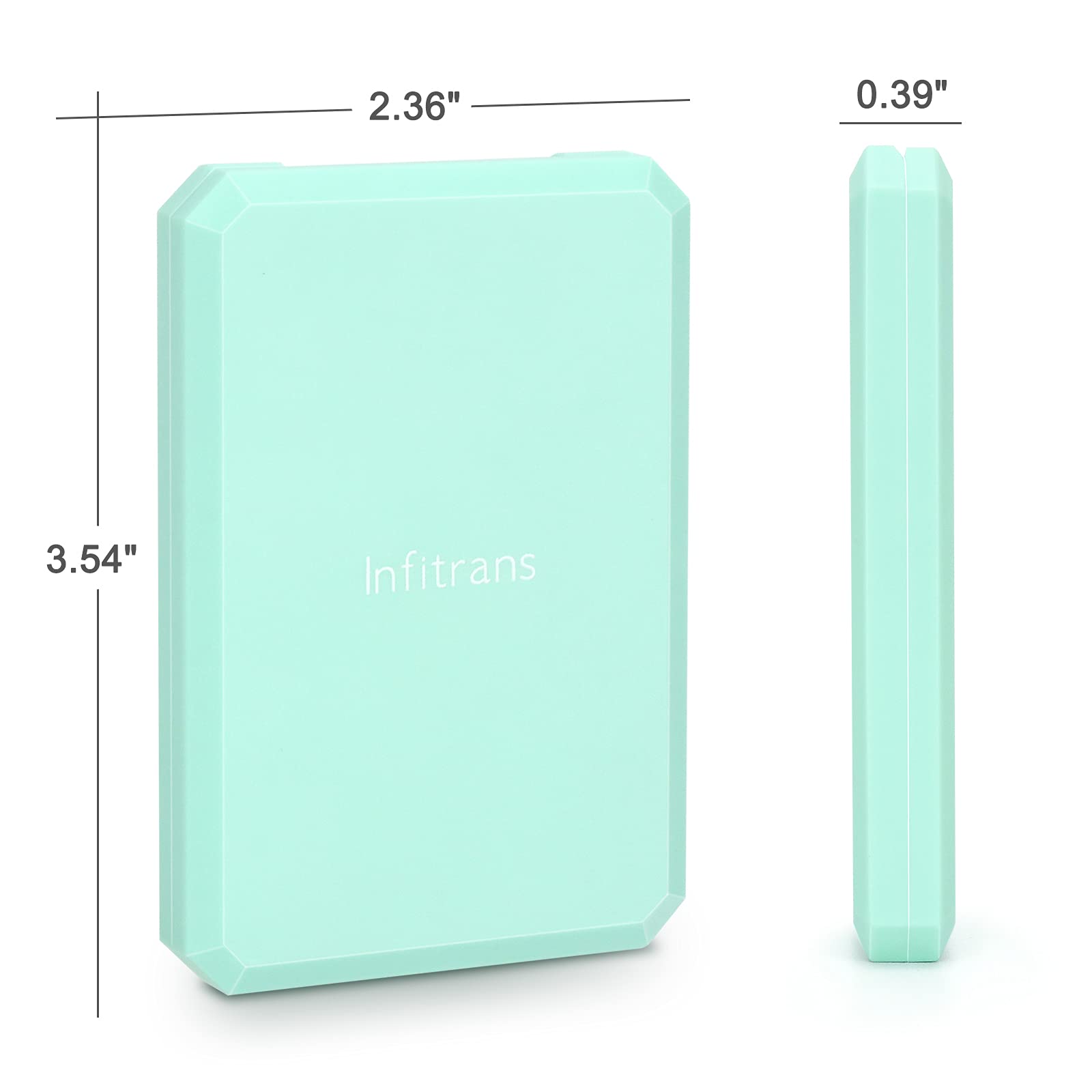 Infitrans Pocket Mirror, 1X/2X Magnification Compact Travel Makeup Mirror Purse Mirror, 2-Sided, Portable, Folding, Handheld, Small Compact Mirror with 3 Packaging