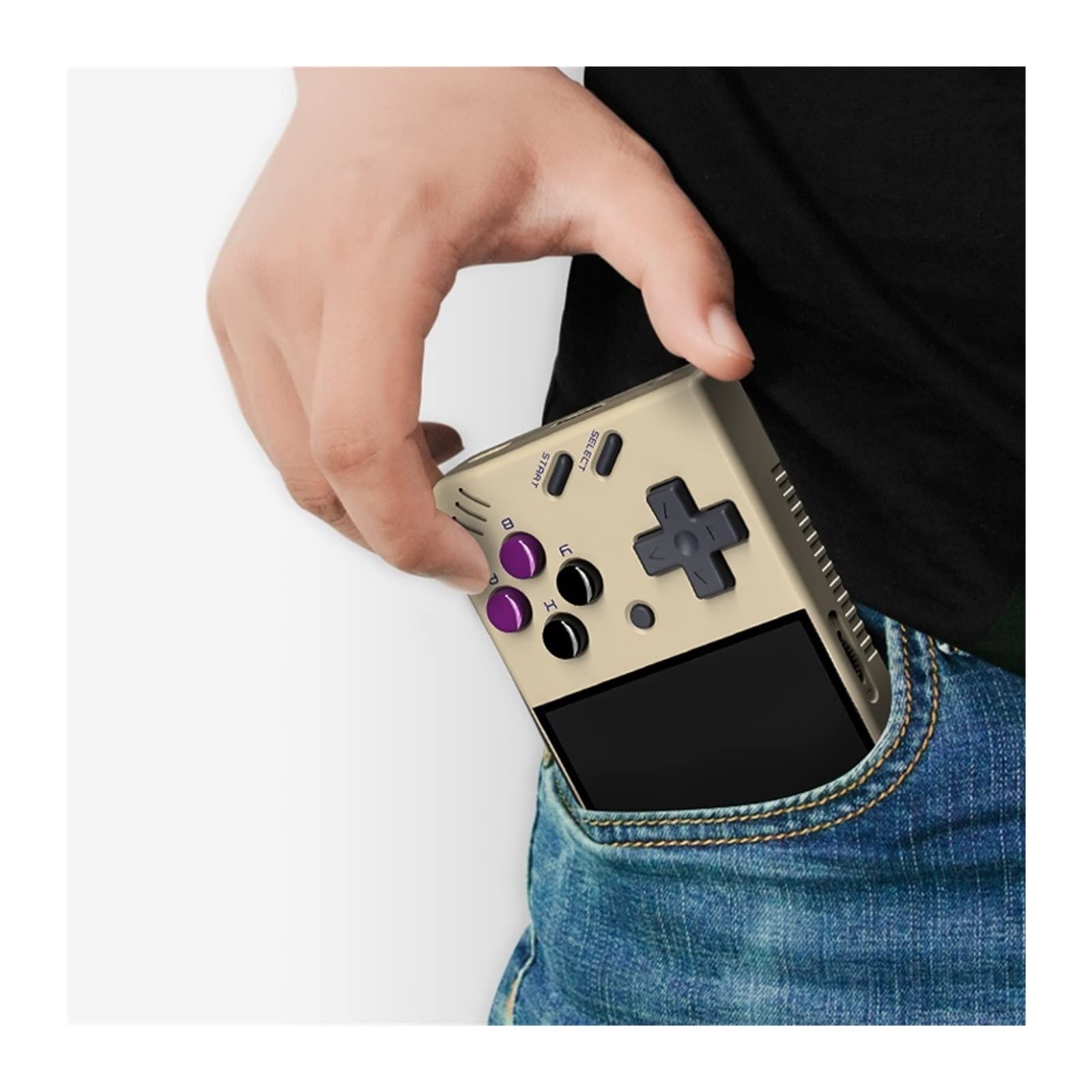 2.8Inch V2 Portable Retro Handheld Game Console (Color : Miyoo v2 Gray 32G)