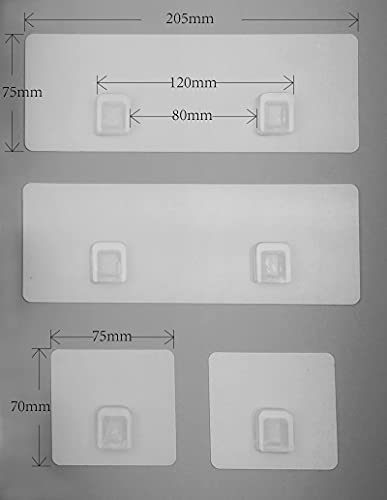 Improved Floating Shelves Sticker, Adhesive Wall Sticker, Plastic Sticker, 4pcs Set