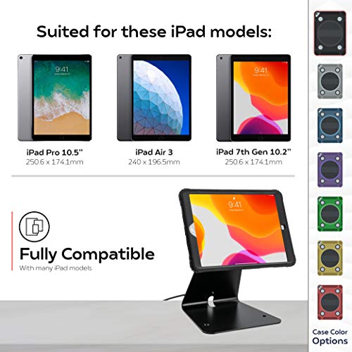 Magnetic Case for iPad 7/8/9 Gen - CTA Hard Kickstand Case with Magnetic Mounting Plates and Carry On Strap for iPad 7/8/9th Generation - Green