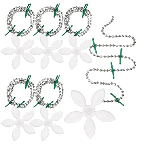 6Pcs Shower Hair Drain Catcher Shower - Disposable Hair Catcher Shower Drain Bathtub Drain Stopper Chain Flower Drain Protector Hook for Sink - Toilet Clog Remover Heavy Duty Drain Hair Catcher BURIUS