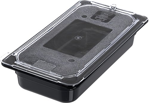 Carlisle FoodService Products 10276U07 Polycarbonate Universal Flat Lid, 12-3/4" Length x 7" Width x 7/16" Height, Clear, For TopNotch One-Third Size Food Pans (Case of 6)