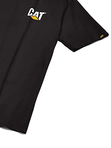 Caterpillar Men's Trademark T-Shirt (Regular and Big & Tall Sizes), Black, X Large