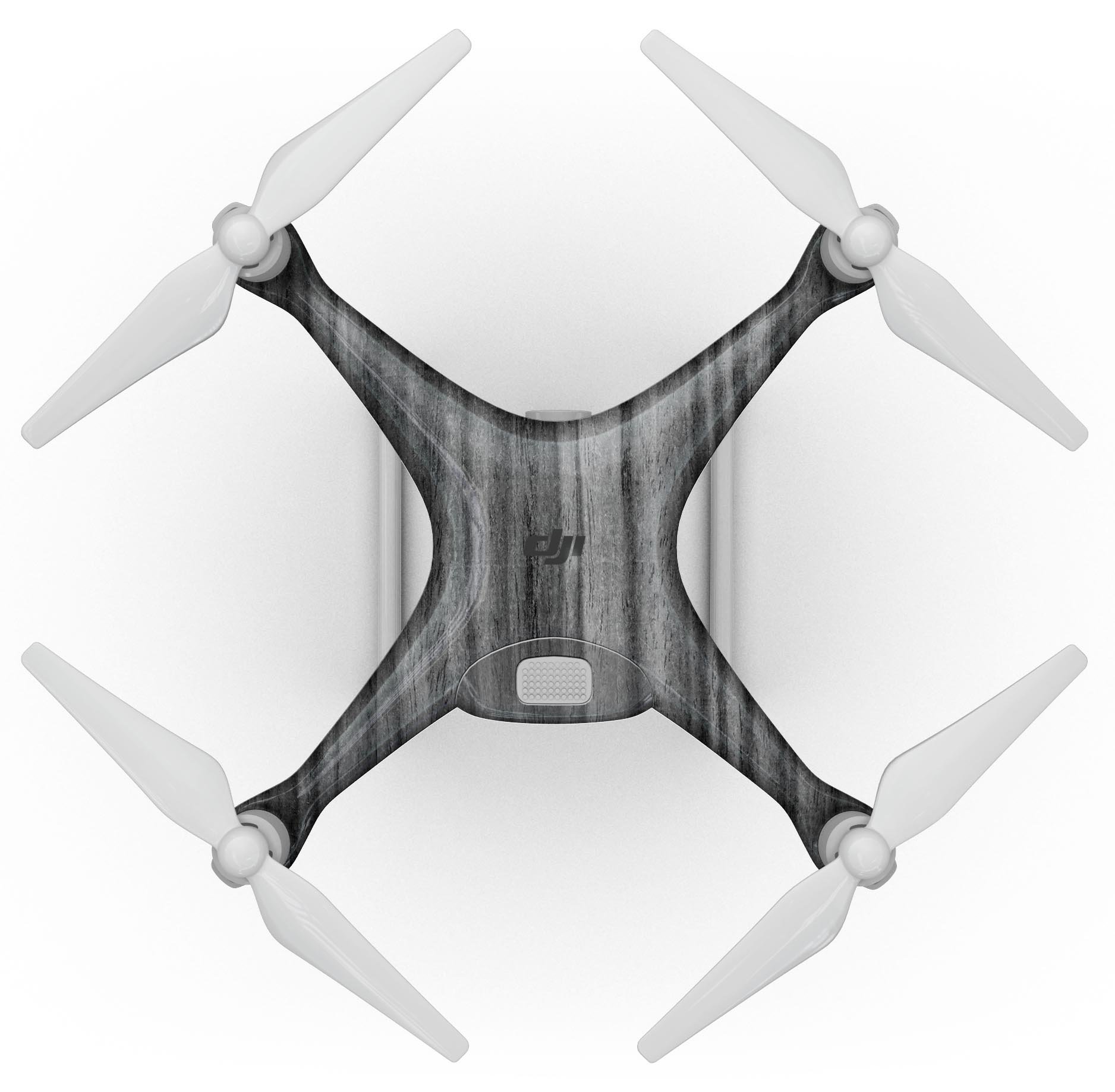Design Skinz Design Skinz Dark Ebony Woodgrain Full-Body Wrap Decal Skin-Kit Compatible with The Drone DJI Phantom 4 Pro