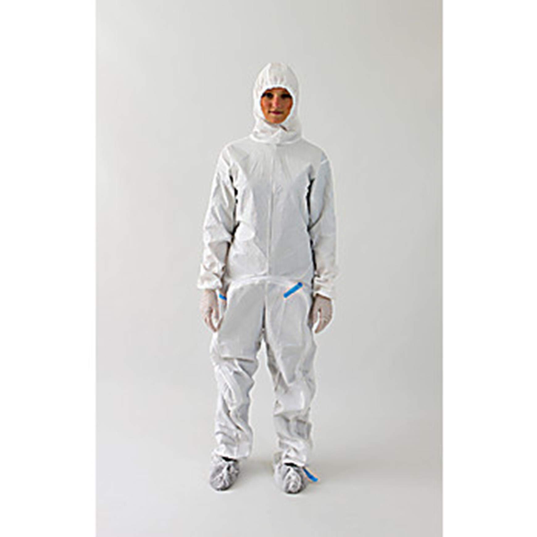 Ansell S-BDSH-6XL BioClean Drop-Down Garment with Hood, Anti-Static, White, Sterile, 6XL (Pack of 20)