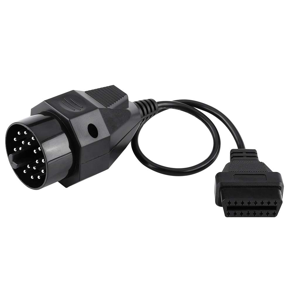 20PIN OBD1 to 16PIN OBD2 Adapter Connector Scanner Cable 20 Pin OBD2 Round Diagnostic Scanner Adapter Cable for E36 E38 E39 E46 E53 X5 Z3