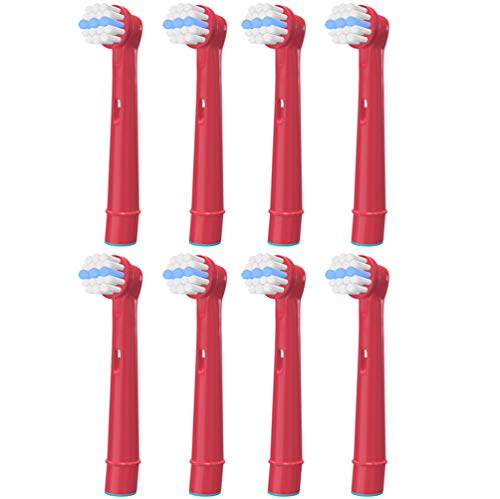 WuYan 8pcs Kid's Toothbrush Head, Children Replacement Brush Heads for Braun Electric Rechargeable Toothbrush Compatible Professional Care, Advanced Power