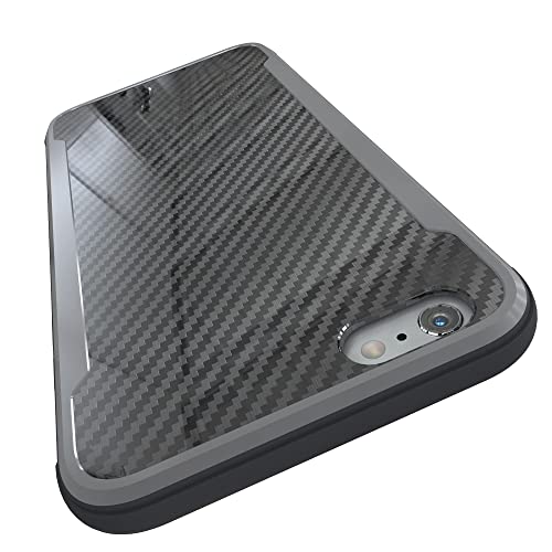 Nicexx Designed for iPhone 6 Plus Case/Designed for iPhone 6S Plus Case with Carbon Fiber Pattern, 12ft. Drop Tested, Wireless Charging Compatible - Black