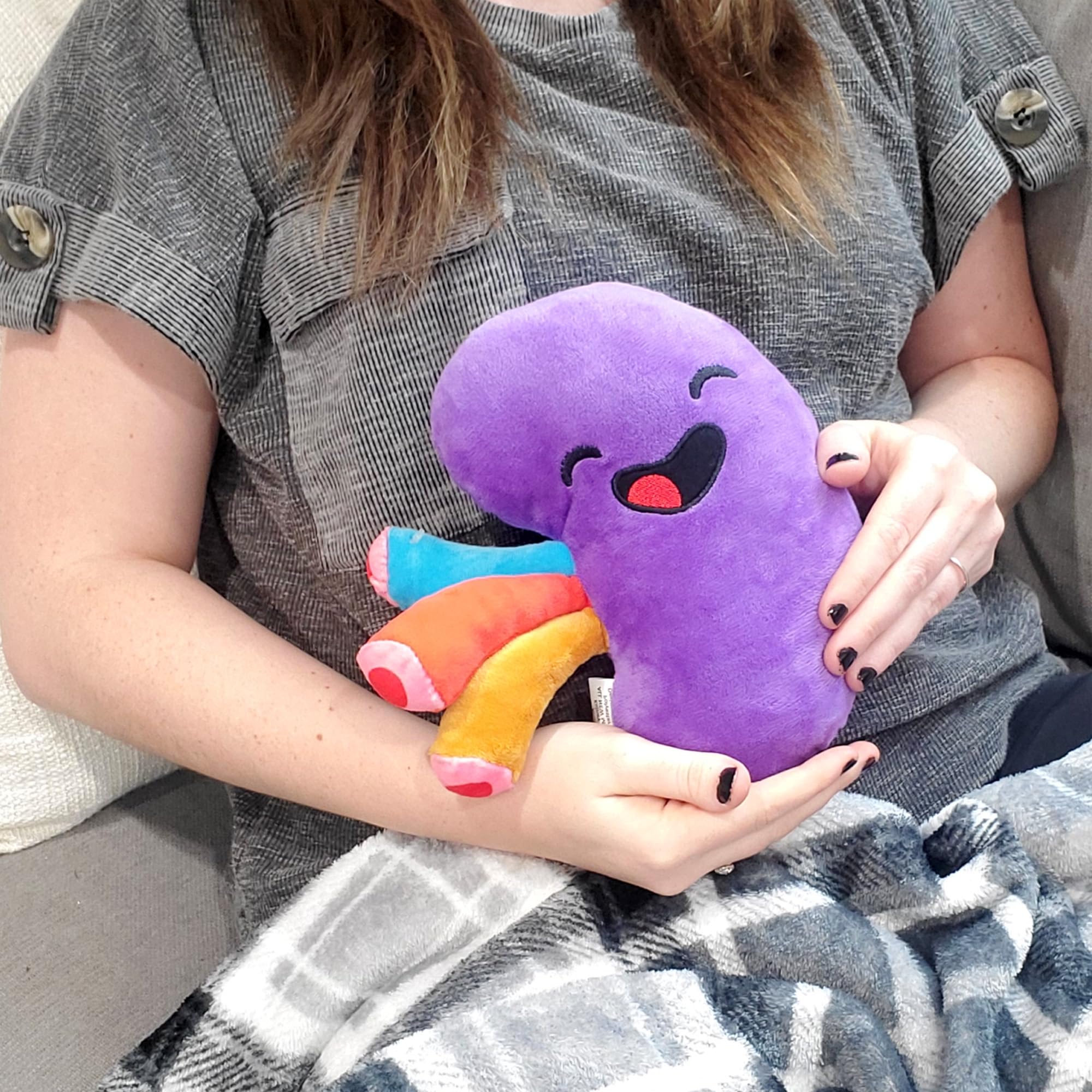 Attatoy Plush Kidney, Stuffed Body Organ Toy for Get Well Gift, Health Education and More