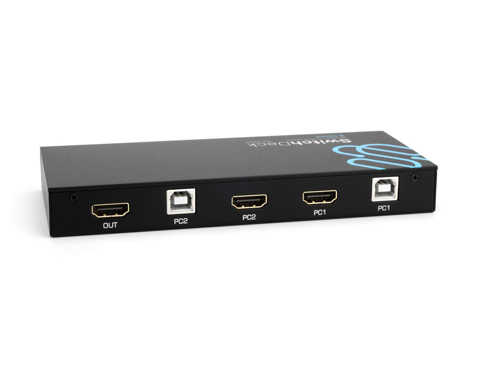 SwitchDeck 4K HDMI KVM Switch by Sewell, Switch Easily Between Two PCs/Macs/Gaming Consoles (SW-33054)