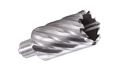 ACTOOL 1-7/16" Diameter × 2" Depth of Cut HSS ANNULAR Cutter with 3/4'' Weldon Shank