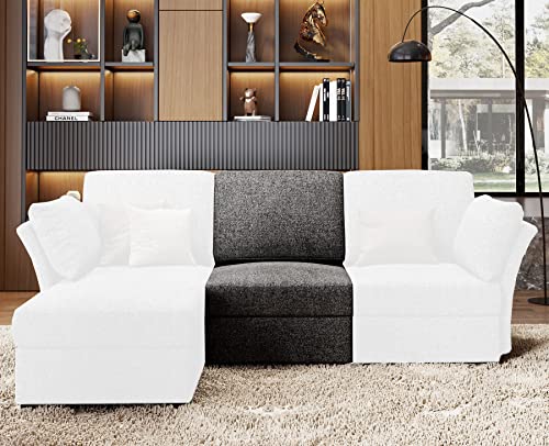 AMERLIFE Sectional Sofa- Modular Sectional Couch, Middle Seat(Dark Grey)
