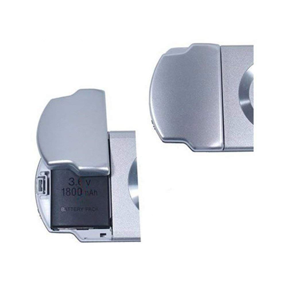 Battery Protector Cover Door Repair Parts Replacement for Sony PSP 2000 3000 (Silver)
