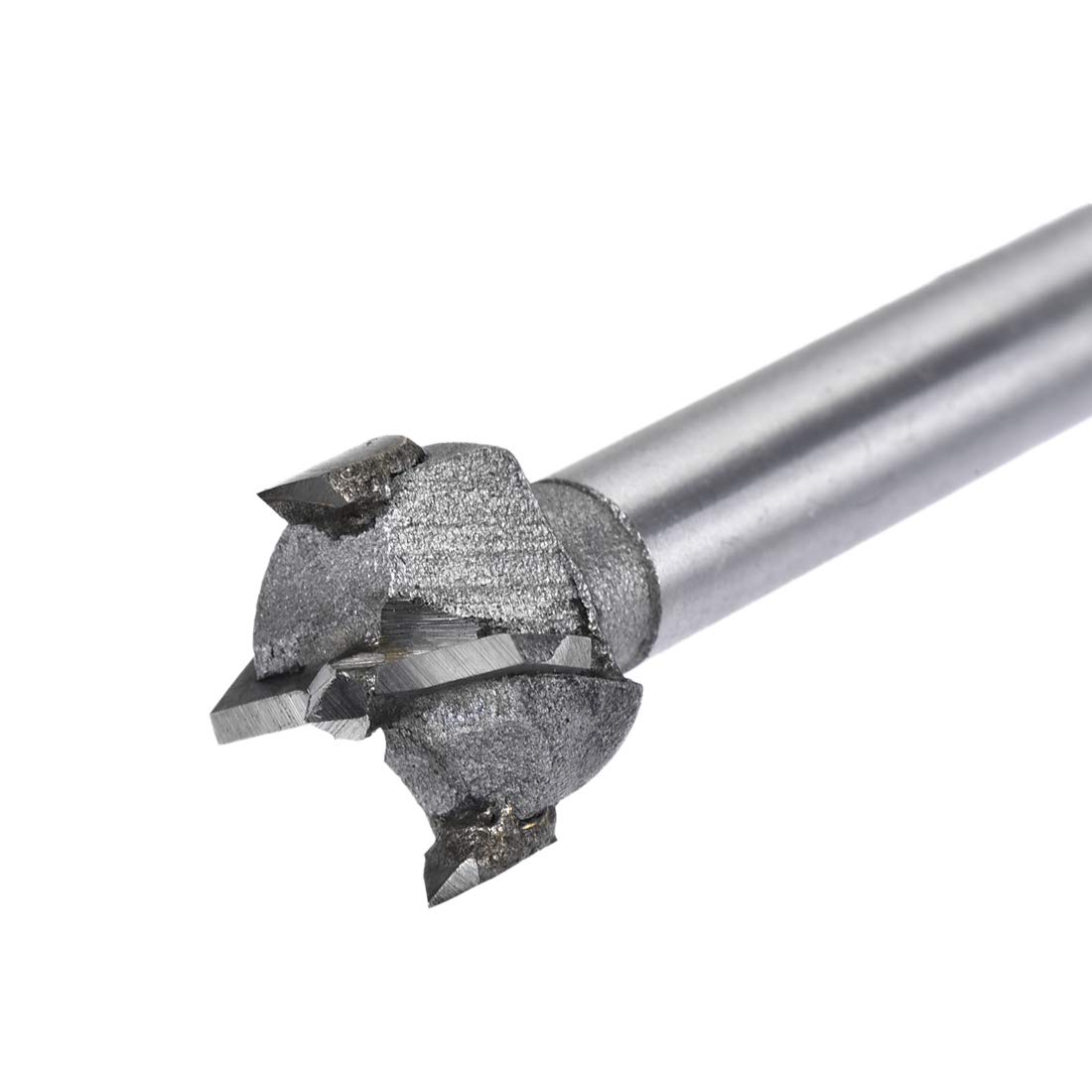 uxcell Forstner Wood Boring Drill Bits 14mm 15mm 16mm Dia. Hole Saw Carbide Alloy Steel Tip Round Shank Cutting for Hinge Plywood Wood Tool 3in1 Set