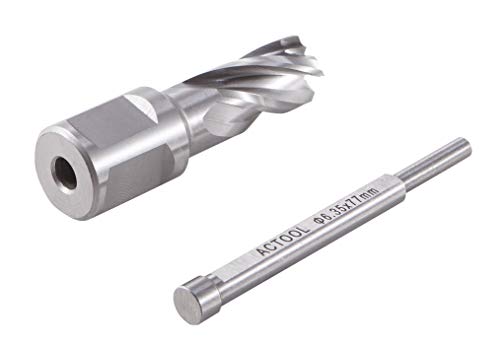 ACTOOL 9/16" Diameter × 1" Depth of Cut HSS ANNULAR Cutter with 3/4'' Weldon Shank
