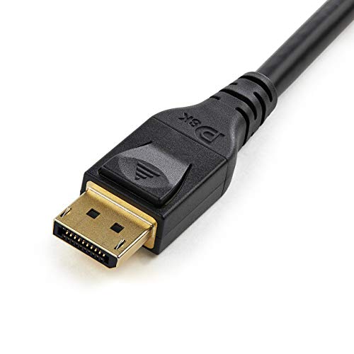 Startech.com 4m VESA Certified DisplayPort 1.4 Cable - 8K60Hz HBR3 HDR - 13ft Super UHD DisplayPort to DisplayPort Monitor Cord - Ultra HD 4K 120Hz DP 1.4 Slim Video Cable M/M DP Connector (DP14MM4M)