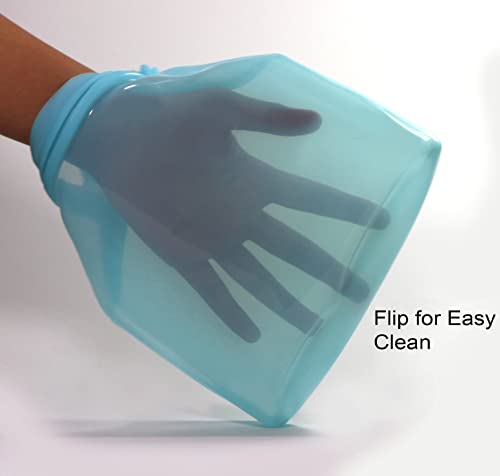 All- Purpose Reusable Silicone Ziplock Bag | Stand-Up: Small, Medium, Large | Space Saver | Travel Essentials, Make-up | Meal Prep | Storage | BPA free | Latex free| PVC free (Set of 4)