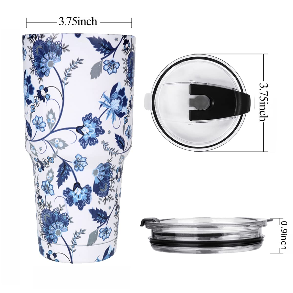 30 oz Tumbler Replacement Lids Spill Proof Splash Resistant Lids Covers Fit for YETI Rambler and More Tumbler Cups